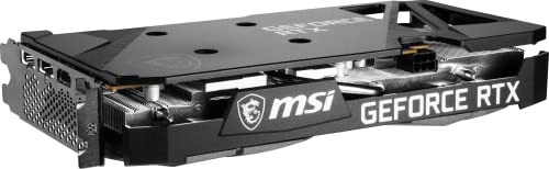 MSI Gaming GeForce RTX 3050 8GB GDRR6 128-Bit HDMI/DP PCIe 4 Torx Twin Fans Ampere OC Graphics Card (RTX 3050 Ventus 2X 8G OCV1)