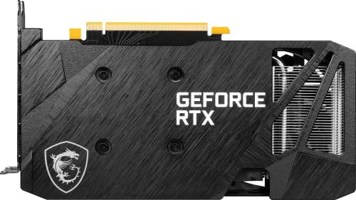 MSI Gaming GeForce RTX 3050 8GB GDRR6 128-Bit HDMI/DP PCIe 4 Torx Twin Fans Ampere OC Graphics Card (RTX 3050 Ventus 2X 8G OCV1)