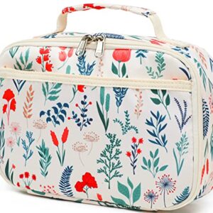 CAMTOP Lunch Box Kids Insulated Lunch Bag Small Cooler Thermal Meal Thermal lunchbox for Girls Boys School Picnics(Flower)