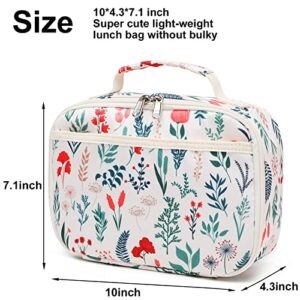 CAMTOP Lunch Box Kids Insulated Lunch Bag Small Cooler Thermal Meal Thermal lunchbox for Girls Boys School Picnics(Flower)