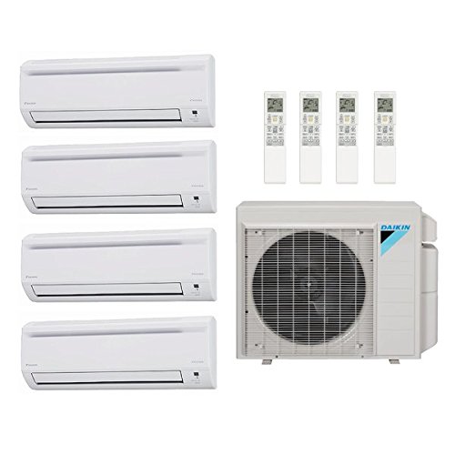 Daikin 47,000 Btu 20.2 Seer 4-Zone Mini Split Heat Pump System - 7K-7K-15K-18K