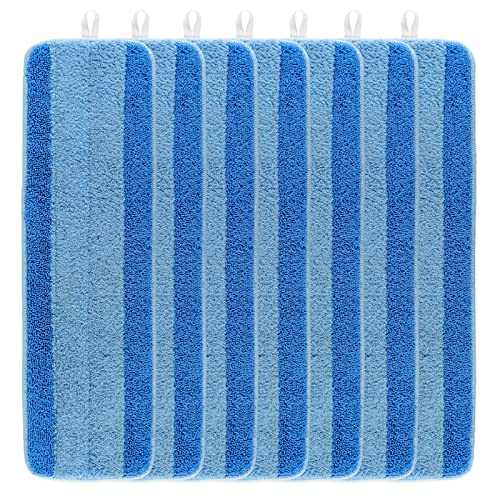 7 Pack Microfiber Cleaning Pads Compatible with Bona Mop, 18 Inch Mop Pads for Hardwood Floor Cleaner (7 Pack)