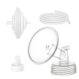 belmikal breastpump parts compatible with spectra s1 spectra s2 motif luna ameda mya inc 14mm flange valve tube backflow protector not original spectra accessories replace spectra pump replacement kit