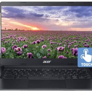 acer 2023 Flagship Chromebook 14" FHD 1080p IPS Touchscreen Light Computer Laptop, Intel Celeron N4020 (Upto 2.6GHz, 4GB RAM, 64GB eMMC, HD Webcam, WiFi 5, 12+ Hours Battery, Chrome OS+MarxsolCables