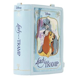 Loungefly Disney Lady and The Tramp Book Convertible Crossbody Bag Multi