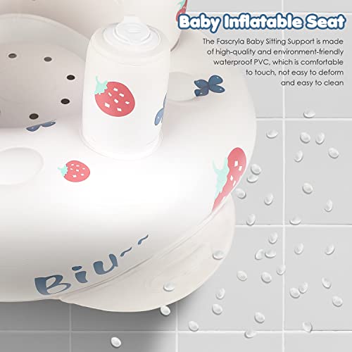 Inflatable Baby Seat Portable Baby Chairs for Babies 6 to 36 Months,Summer Toddler Chair for Sitting Up, for Home Playing Dining Bathing Traveling, Cute and Easy to Clean