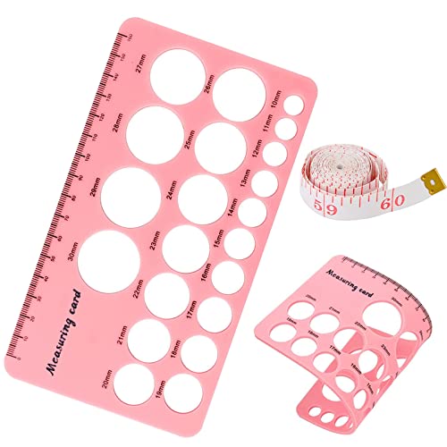 Silicone Nipple Ruler, Nipple Ruler for Flange Sizing Measurement Tool,Soft Flange Size Measure for Nipples, Breast Flange Measuring Tool Breast Pump Sizing Tool - New Mothers Musthaves（Pink）