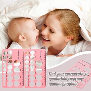 Silicone Nipple Ruler, Nipple Ruler for Flange Sizing Measurement Tool,Soft Flange Size Measure for Nipples, Breast Flange Measuring Tool Breast Pump Sizing Tool - New Mothers Musthaves（Pink）