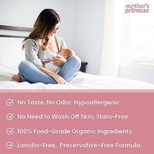 Organic Nipple Cream for Breastfeeding Mothers | Lanolin Free Nipple Butter, Safe for Nursing Moms & Babies | No Need to Wash Balm for Dry Skin & Breast Feeding, Breastfeeding Essentials (2 Pack)