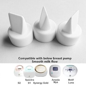 Mayyatt 6 Duckbill Valve, Works for Spectra S1 S2 S9 Working Well Same as Original Spectra Parts, Fit The ameda MYA Motif Luna Pump with no Difficulty, Breast Pump Accessories Replacement Part