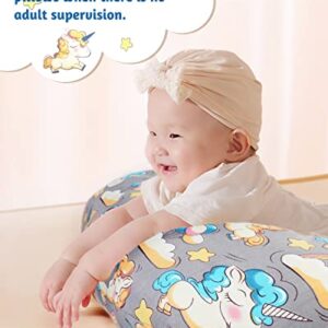 DF DUALFERV Nursing Baby Pillow Support Breastfeeding Pillow Infant Removable Cover Feeding Baby Pillow Washable Soft Snug Cotton Fits on Comfortable