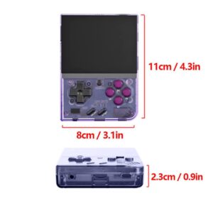 Miyoo Mini Plus Retro Handheld Game Console 3.5-inch IPS Screen with WiFi and 10000+ Games (Purple 128G)