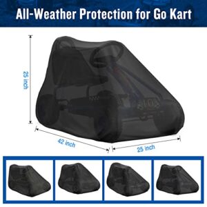 Jungda Go Kart Cover,Waterproof Pedal Go Cart Car Cover,Gokart Accessories - 42" L x 25" W x 25" H