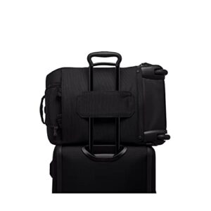 TUMI Alpha Bravo International 2 Wheel Duffel Backpack Carry On - Black