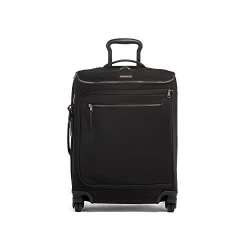 TUMI Voyageur Leger Continental Carry-On - Luggage with Wheels - Suitcases for Women & Men - Black & Gunmetal Hardware