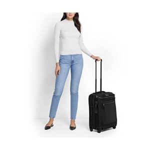 TUMI Voyageur Leger Continental Carry-On - Luggage with Wheels - Suitcases for Women & Men - Black & Gunmetal Hardware