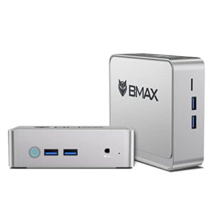 bmax b3 mini pc 11th gen 4-core n5095(up to 2.9ghz) 8gb ram/256gb ssd mini desktop computer 4k dual screen display push-pull cover wifi5/dual hdmi/usb 3.0/bt4.2 micro pc mini computer