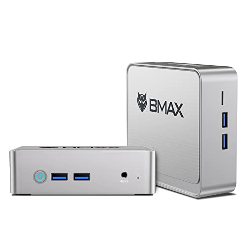 Bmax B3 Mini PC 11th Gen 4-Core N5095(Up to 2.9GHz) 8GB RAM/256GB SSD Mini Desktop Computer 4K Dual Screen Display Push-Pull Cover WiFi5/Dual HDMI/USB 3.0/BT4.2 Micro Pc Mini Computer