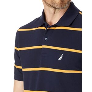 Nautica Men's Classic Fit Striped Deck Polo, Navy, XX-Large