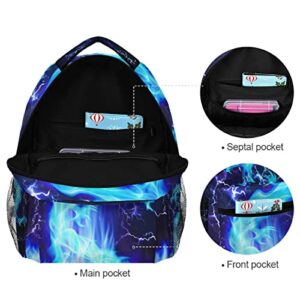 Blue Dragon Backpack Cool Lighting Bookbag for Kids Teen Girls Boys Back to School Gifts for 2nd 3rd 4th 5th 6th Grade