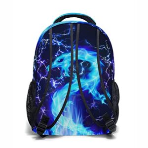 Blue Dragon Backpack Cool Lighting Bookbag for Kids Teen Girls Boys Back to School Gifts for 2nd 3rd 4th 5th 6th Grade