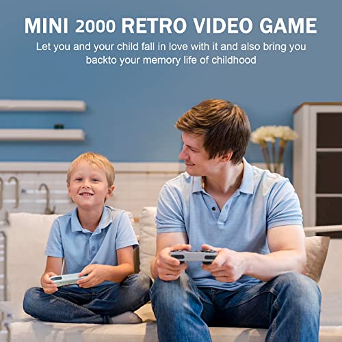 SF900 Wireless Retro Game Console - Plug and Play Video Game Stick Built-in 2000 Games Nostalgia Stick Games, 9 Emulators, Dual 2.4G Wireless Controllers(64G)…