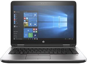 hp probook 640 g3 business laptop, 14" fhd(1920 x 1080) laptop, intel core i5-7200u 2.5ghz, 16gb ddr4 ram, 256gb ssd, backlit keyboard, fingerprint, windows 10 pro (renewed)