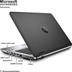 HP Probook 640 G3 Business Laptop, 14" FHD(1920 x 1080) Laptop, Intel Core i5-7200U 2.5GHz, 16GB DDR4 RAM, 256GB SSD, Backlit Keyboard, Fingerprint, Windows 10 Pro (Renewed)