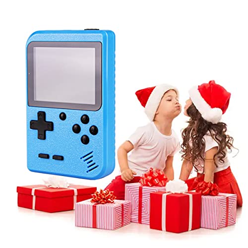 Retro Mini Game Machine,Handheld Game Console with 400 Classical FC Games 2.8-Inch Color Screen Support for TV Output , Gift Birthday for Kids, Adults(GameBlue-400)