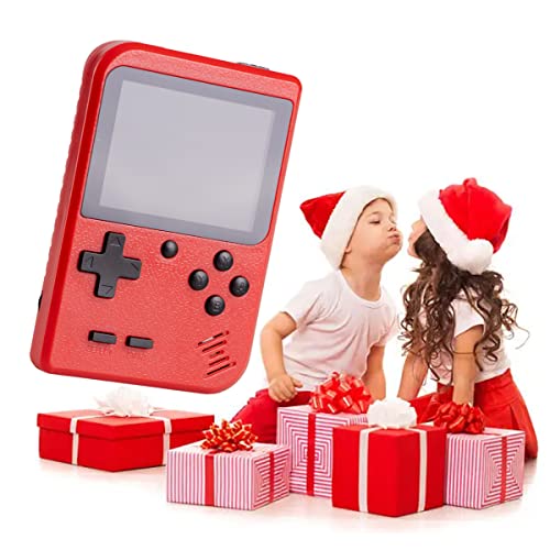 Retro Mini Game Machine,Handheld Game Console with 400 Classical FC Games 2.8-Inch Color Screen Support for TV Output , Gift Birthday for Kids, Adults(GameRed-400)