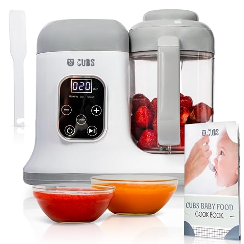 CUBS Smart Touch Screen Baby Food Maker. Easy Multi Functional Steamer, Processor And Puree Blender. Auto Cooking & Grinding. Baby Food Processor Machine