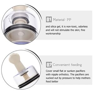 FOMIYES 4pcs Nipple Suckers Breast Sucker Women Inverted Nipple Corrector Nipple Pullers Female Breastfeeding Aspirators Vacuum Suction Cup for Breastfeeding Mother