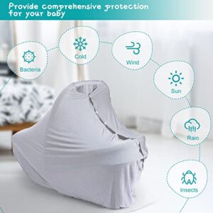 Sintege 3 Pcs Breastfeeding Cover Nursing Scarf Privacy Nursing Covers Soft Nursing Poncho Nursing Blanket for Breastfeeding Boys and Girls Seat Infant Car Seat Canopy Cover