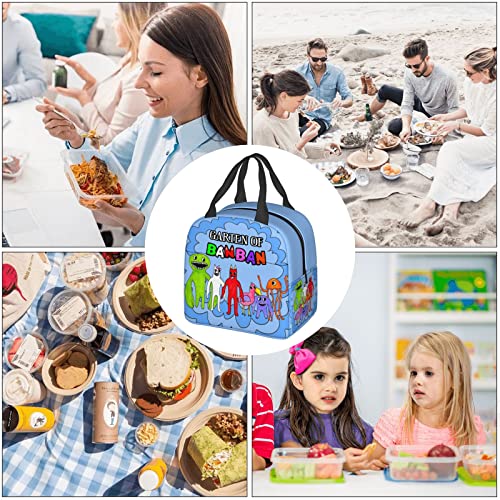 kzeuhsn Garten of Ban Ban Cartoon Cute Lunch Box Bag Reusable Leak-Proof Insulated Men and Women Adult Lunch Totes Office Picnic Work Outdoor