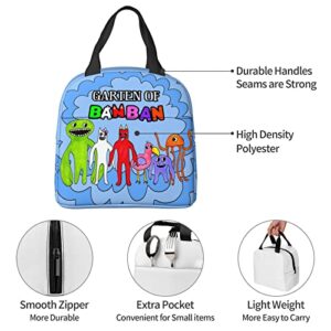 kzeuhsn Garten of Ban Ban Cartoon Cute Lunch Box Bag Reusable Leak-Proof Insulated Men and Women Adult Lunch Totes Office Picnic Work Outdoor