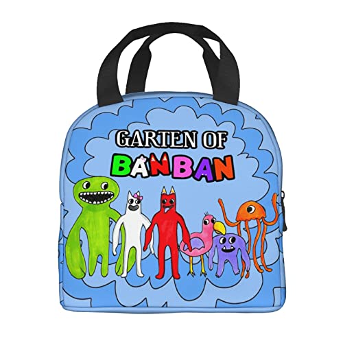 kzeuhsn Garten of Ban Ban Cartoon Cute Lunch Box Bag Reusable Leak-Proof Insulated Men and Women Adult Lunch Totes Office Picnic Work Outdoor