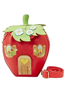 loungefly strawberry shortcake strawberry house crossbody bag