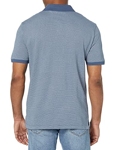 Calvin Klein Men's Jacquard Refined Polo, Crayon Blue