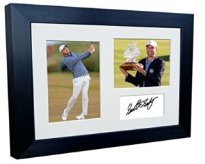 kitbags & lockers scott scottie scheffler us open pga tour champion autographed signed 12x8 a4 photo photograph picture frame poster gift