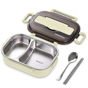 stainless steel lunch containers for adults - simple modern bento lunch box for adults with compartments hot and cold lunch boxes for adults - food storage containers lunch box accessories for adults