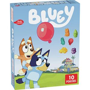 bluey fruit flavored snacks, treat pouches, gluten free, 10 ct