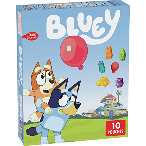 Bluey Fruit Flavored Snacks, Treat Pouches, Gluten Free, 10 ct