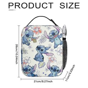 Zuswicg Anime Cartoon Lunch Box - Insulated Lunch Bag For Girls Boys - 10.2 Inch Cute Lunch Box Suitable For Adult Women Men Preppy School Work Office