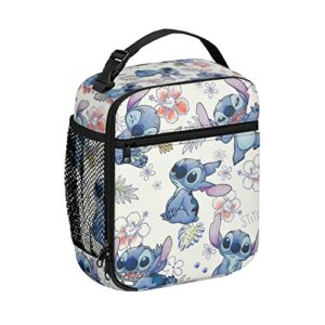 Zuswicg Anime Cartoon Lunch Box - Insulated Lunch Bag For Girls Boys - 10.2 Inch Cute Lunch Box Suitable For Adult Women Men Preppy School Work Office