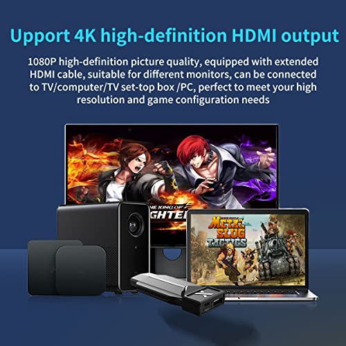 GamesPower Wireless Retro Game Console, Handheld Console, 20000+ Games, Plug and Play Video Game Stick, 4K HDMI Output, 9 emulators, Dual 2.4G Wireless Controllers (Special Edition)