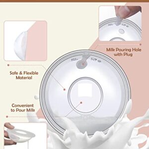 Lictin Milk Collector Catcher for Breastmilk - Breast Shells & Milk Catcher for Breastfeeding Relief (2 in 1), Protect Sore Nipples for Breastfeeding, Collect Breast Milk Leak for Nursing Moms