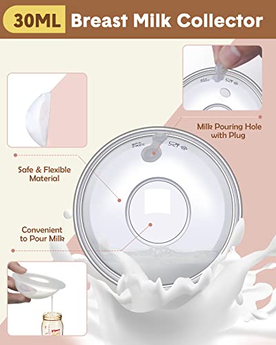 Lictin Milk Collector Catcher for Breastmilk - Breast Shells & Milk Catcher for Breastfeeding Relief (2 in 1), Protect Sore Nipples for Breastfeeding, Collect Breast Milk Leak for Nursing Moms