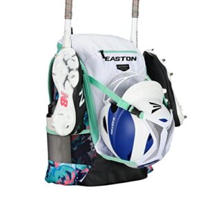 easton ghost nx fastpitch softball bat & equipment backpack bag | graffiti