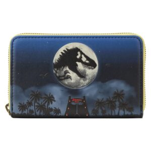 loungefly 30th anniversary dino moon glow zip around wallet