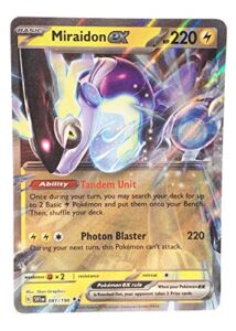 pokemon - miraidon ex 081/198 - scarlet & violet - double rare card